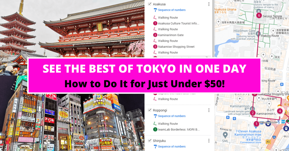See the Best of Tokyo in One Day: How to Do It Under $50